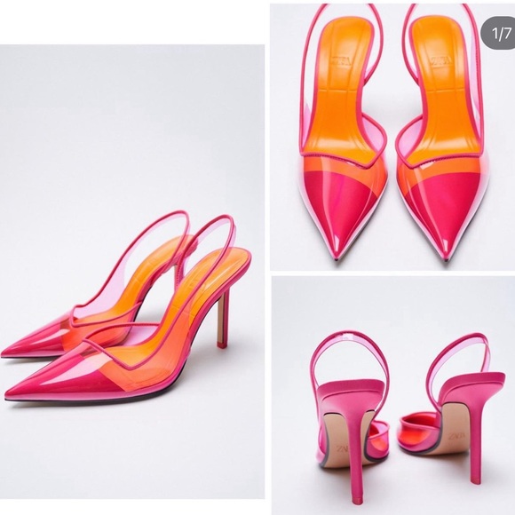 Zara | Shoes | Zara Vinyl High Heels Size 6 | Poshmark
